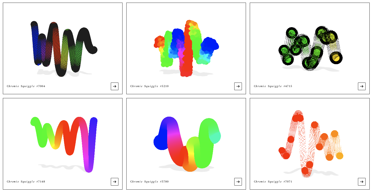 Converting Chromie Squiggle to 3D: An Exercise in Math and Art